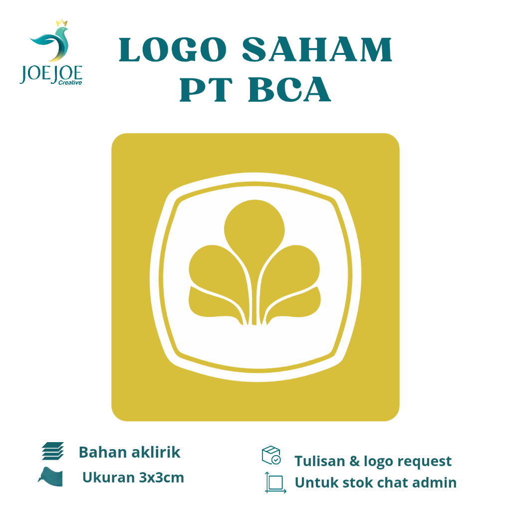 Jual Replika Logo Saham BCA | replika logo semua saham | Shopee Indonesia