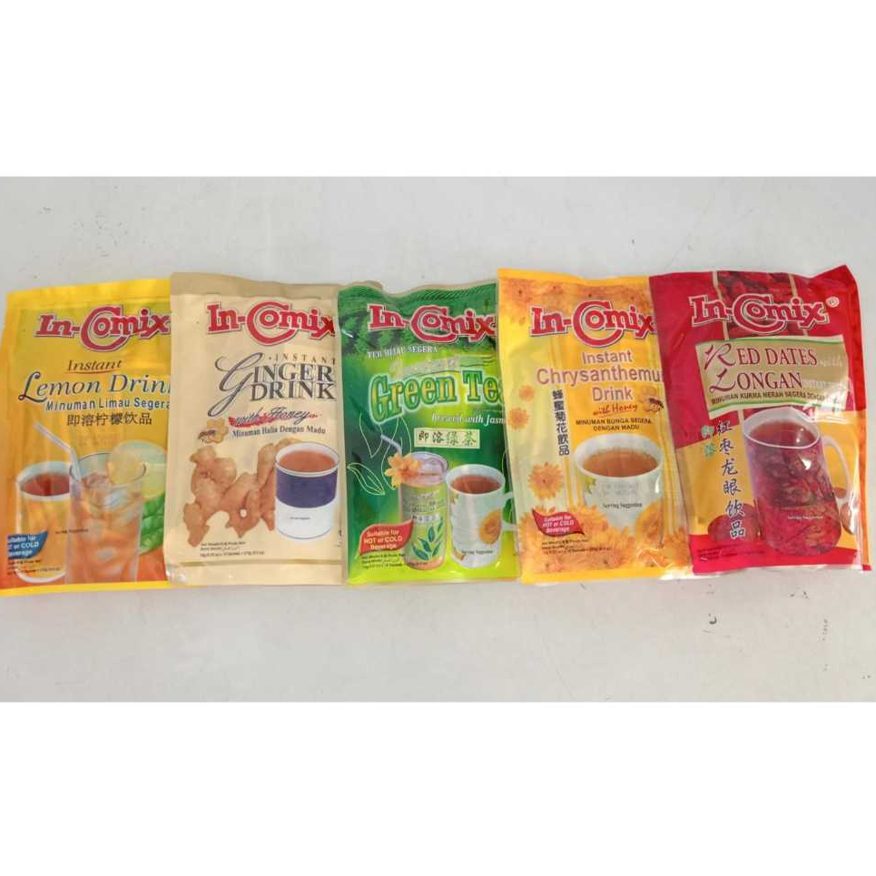 Jual Incomix Instant Tea 5 Varian : Red Dates Longan, Teh Bunga, Green ...