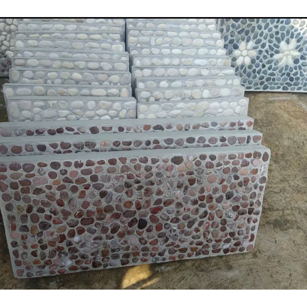 Jual batu pijakan taman koral merah / steping stone koral merah ukuran ...