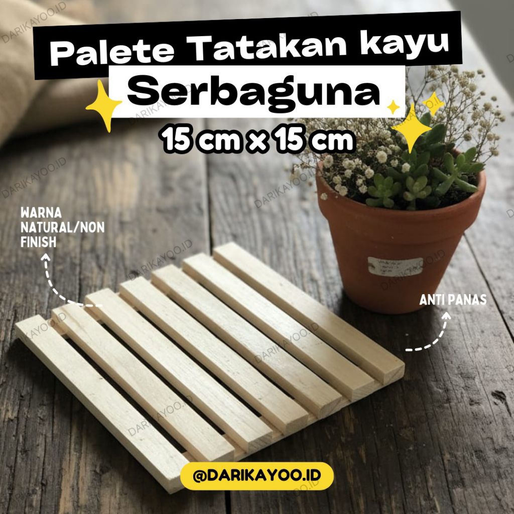 Jual Palete kayu estetik multifungsi 15cm x 15cm | Shopee Indonesia