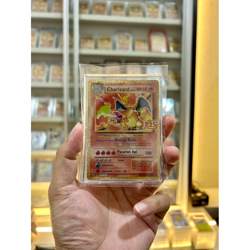 Jual Charizard 25th anniversary 1 kartu POKEMON tcg card set Indonesia ...