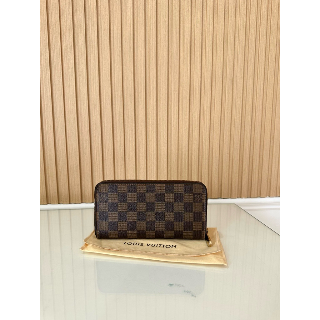 Jual Preloved LV long wallet damier zippy authentic dompet kulit louis ...