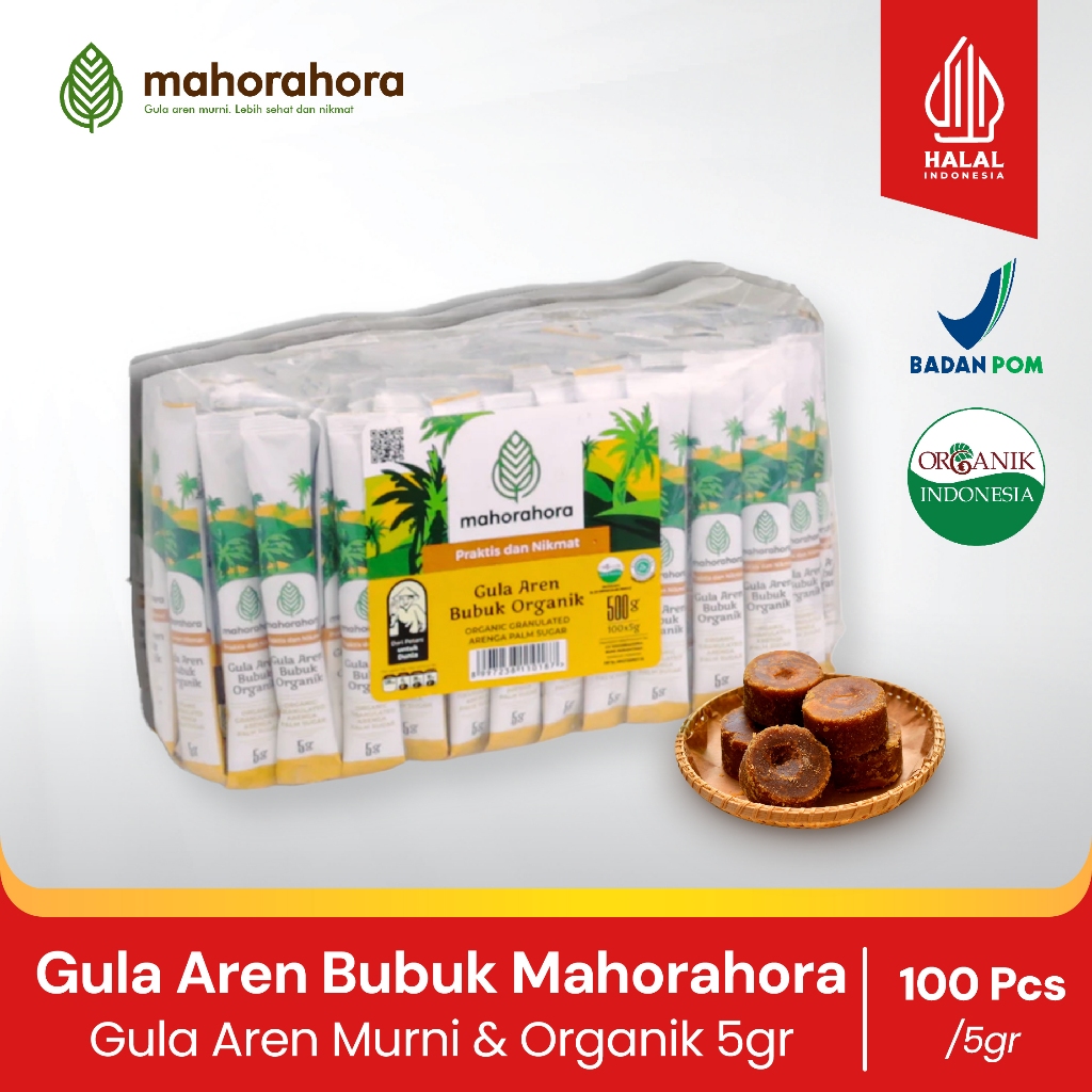 Jual "Mahorahora Gula Aren Bubuk Organik – Gula Sehat Rendah Gula Darah ...