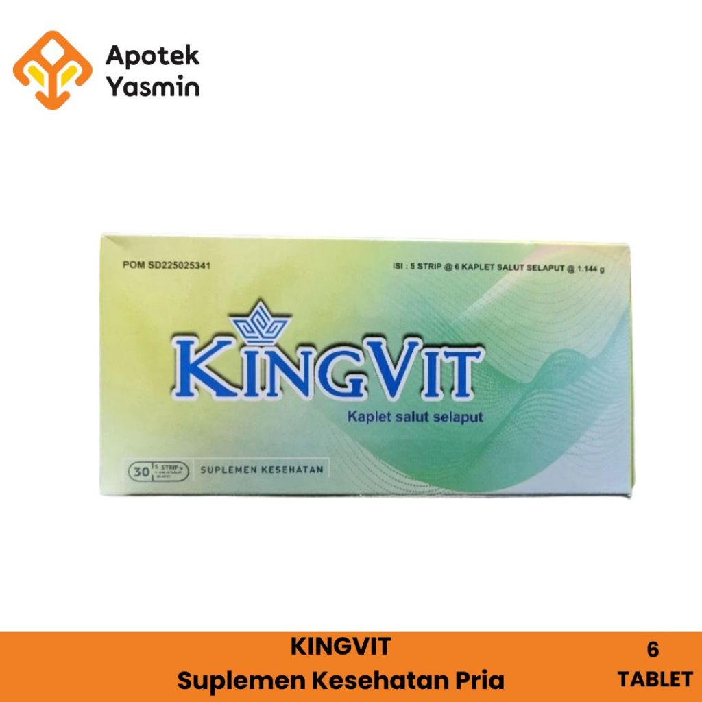 Jual Kingvit Strip 6 Kaplet / Suplemen Kesehatan Pria | Shopee Indonesia