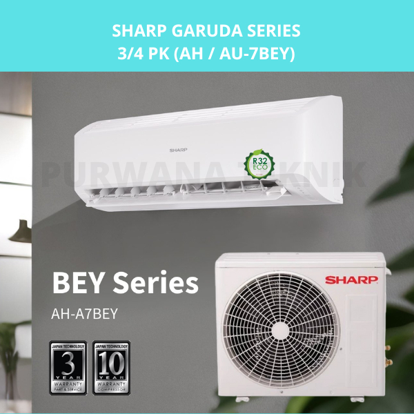 Jual SHARP AC - Garuda Series Basic 0,75PK 3/4PK , Super Jet Mode 550 ...