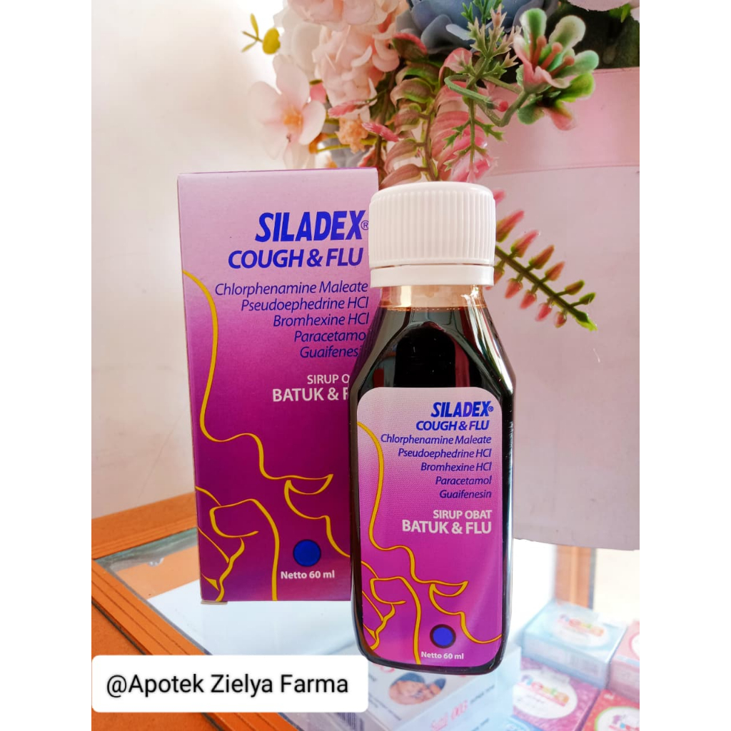 Jual SILADEX FLU (UNGU) SIRUP OBAT BATUK & FLU 60ML / OBAT BATUK FLU ...