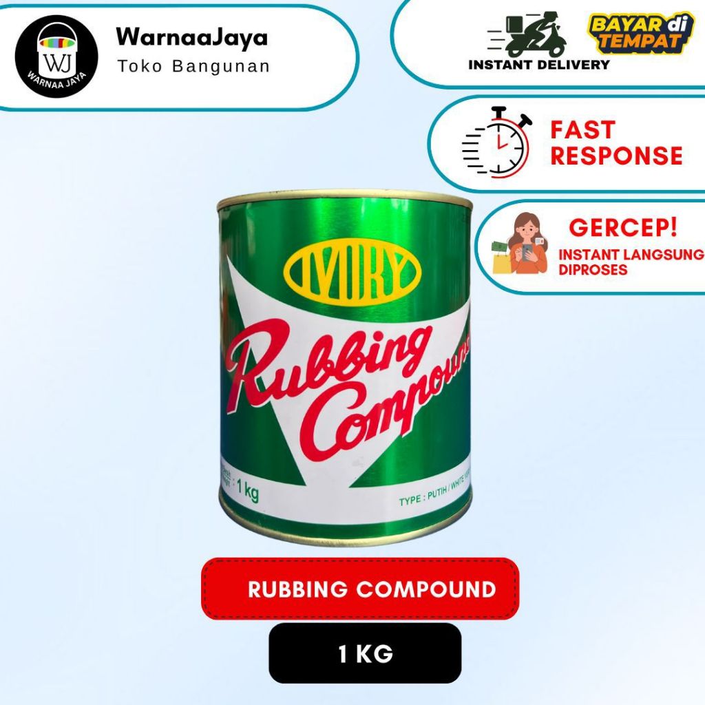 Jual IVORY RUBBING COMPOUND 1KG (putih) | Shopee Indonesia