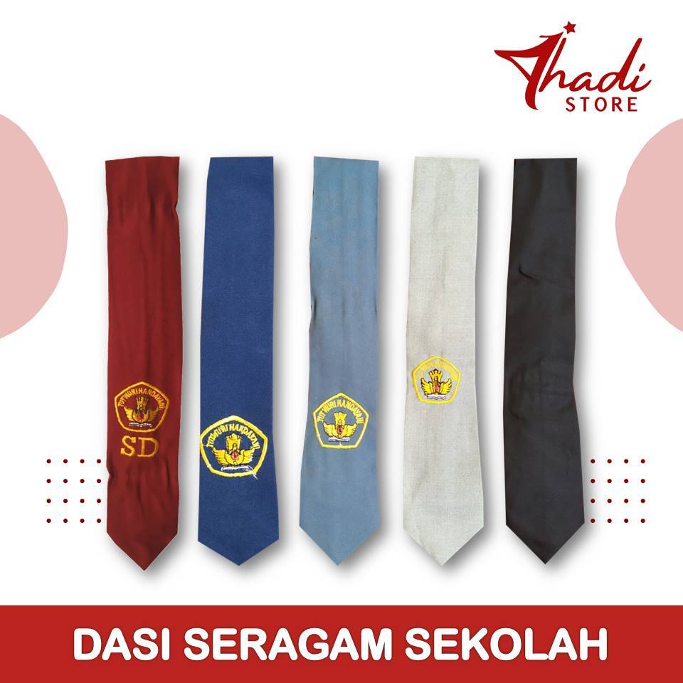 Jual Dasi SD/SMP/SMA, Dasi Abu Abu Tetrek, Dasi Hitam Polos Dasi ...