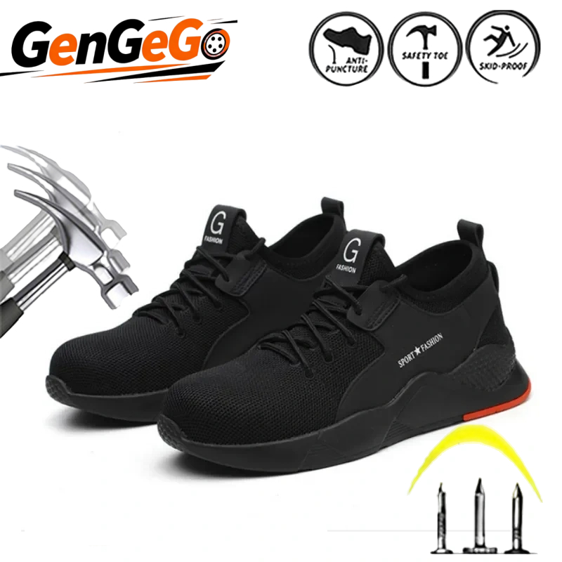 Jual GenGeGo Sepatu Keselamatan Kerja Sepatu Untuk Pria dan Wanita Anti ...