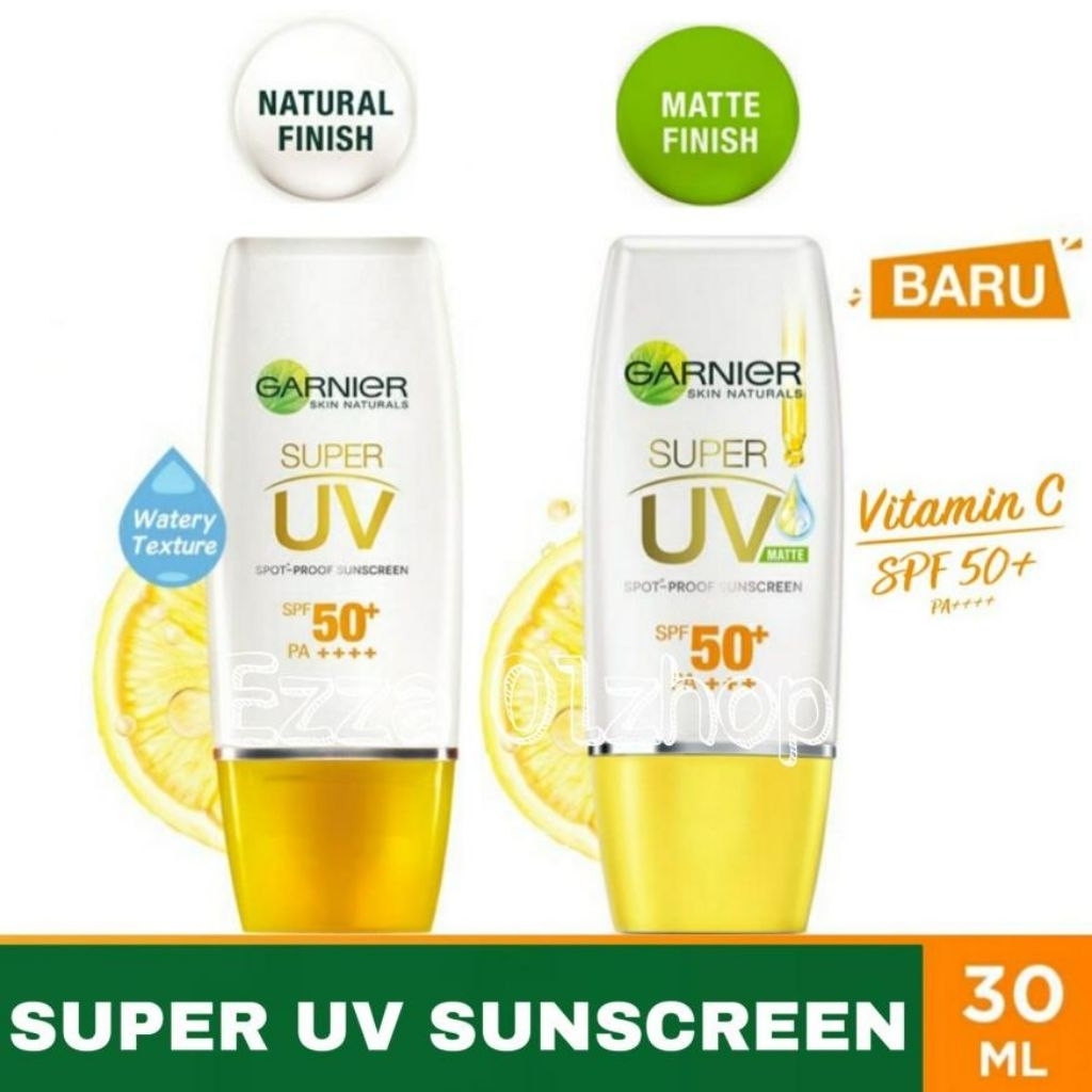 Jual GARNIER Vitamin C Super UV Sunscreen SPF50+/ PA++++ Natural & SPF ...