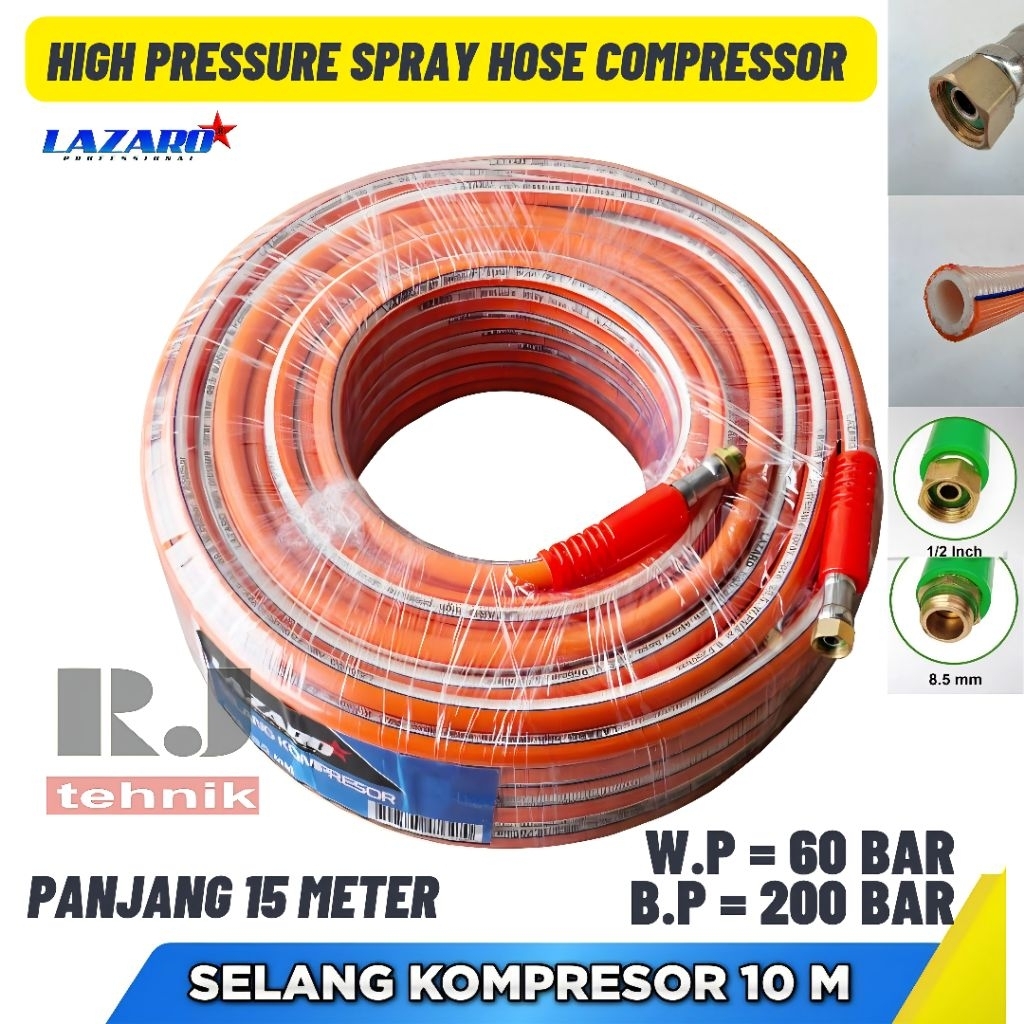 Jual Selang Kompresor Angin High Pressure Spray Air Hose Compressor ...