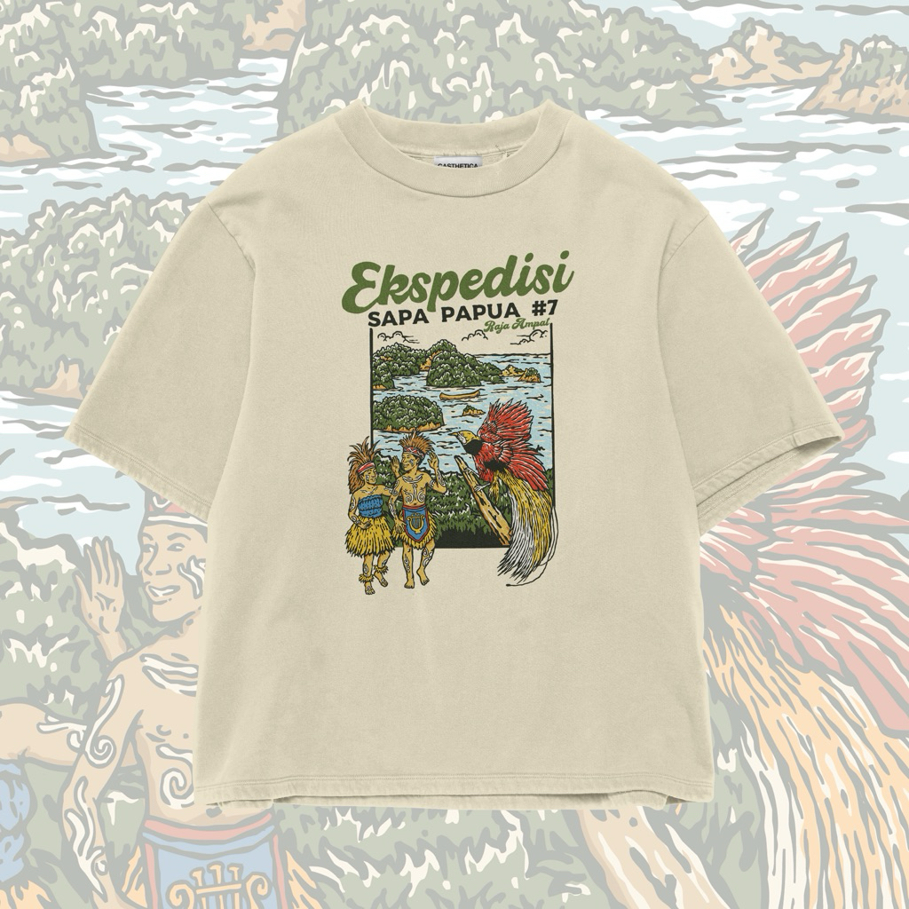 Jual MERCH ESP 7 RAJA AMPAT KAOS EKSKLUSIF | Shopee Indonesia