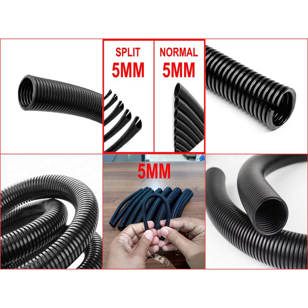 Jual Kabel Spiral Belah/Utuh Flexible Corrugated Tubes Bahan PE bukan ...
