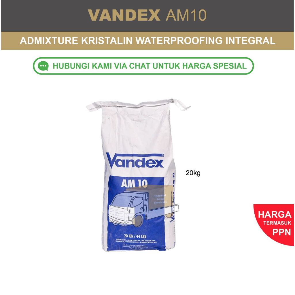 Jual Vandex AM10 - Admixture Kristalin Waterproofing Integral 20 kg ...
