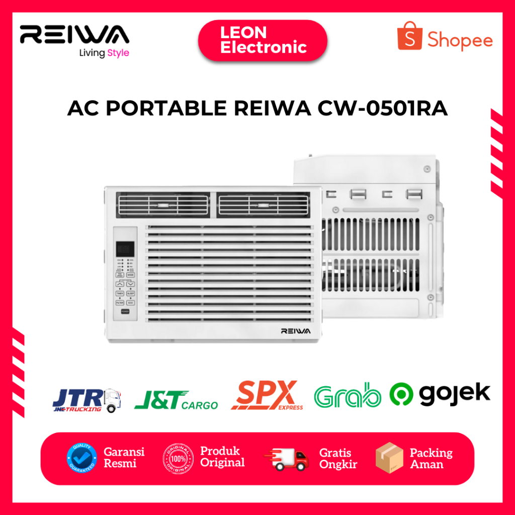 Jual AC WINDOW PORTABLE REIWA CW-0501RA Air Conditioner 0.5 1/2 PK AC ...