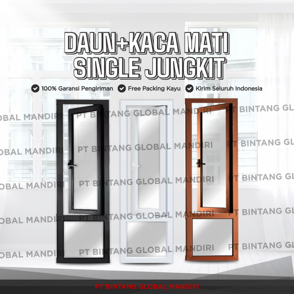 Jual IPB - (JENDELA SINGLE DAUN + KACA MATI SWING POLOS L40 X T80-150 ...