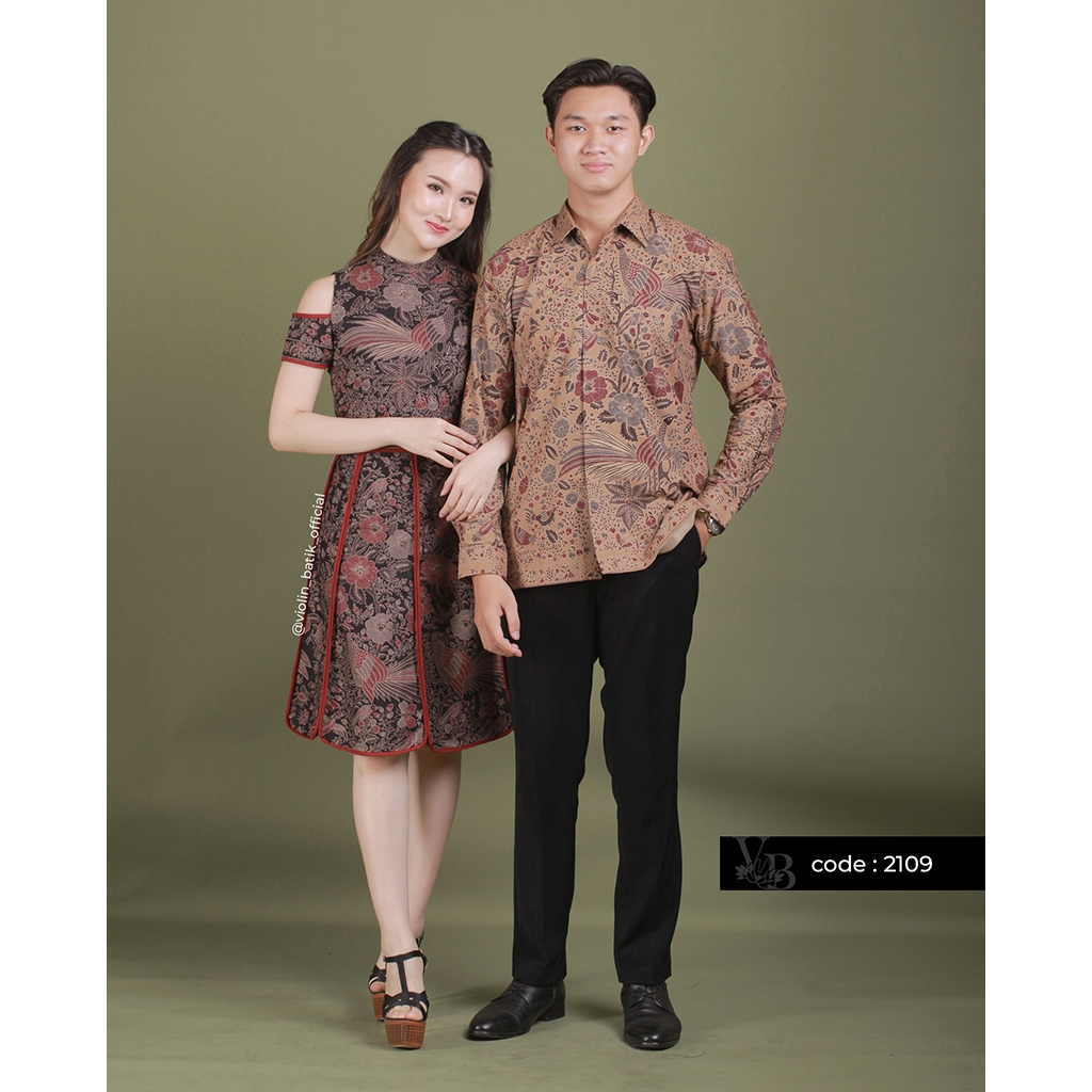 Jual Violin Batik Dress Katun Pias 2109 | Shopee Indonesia