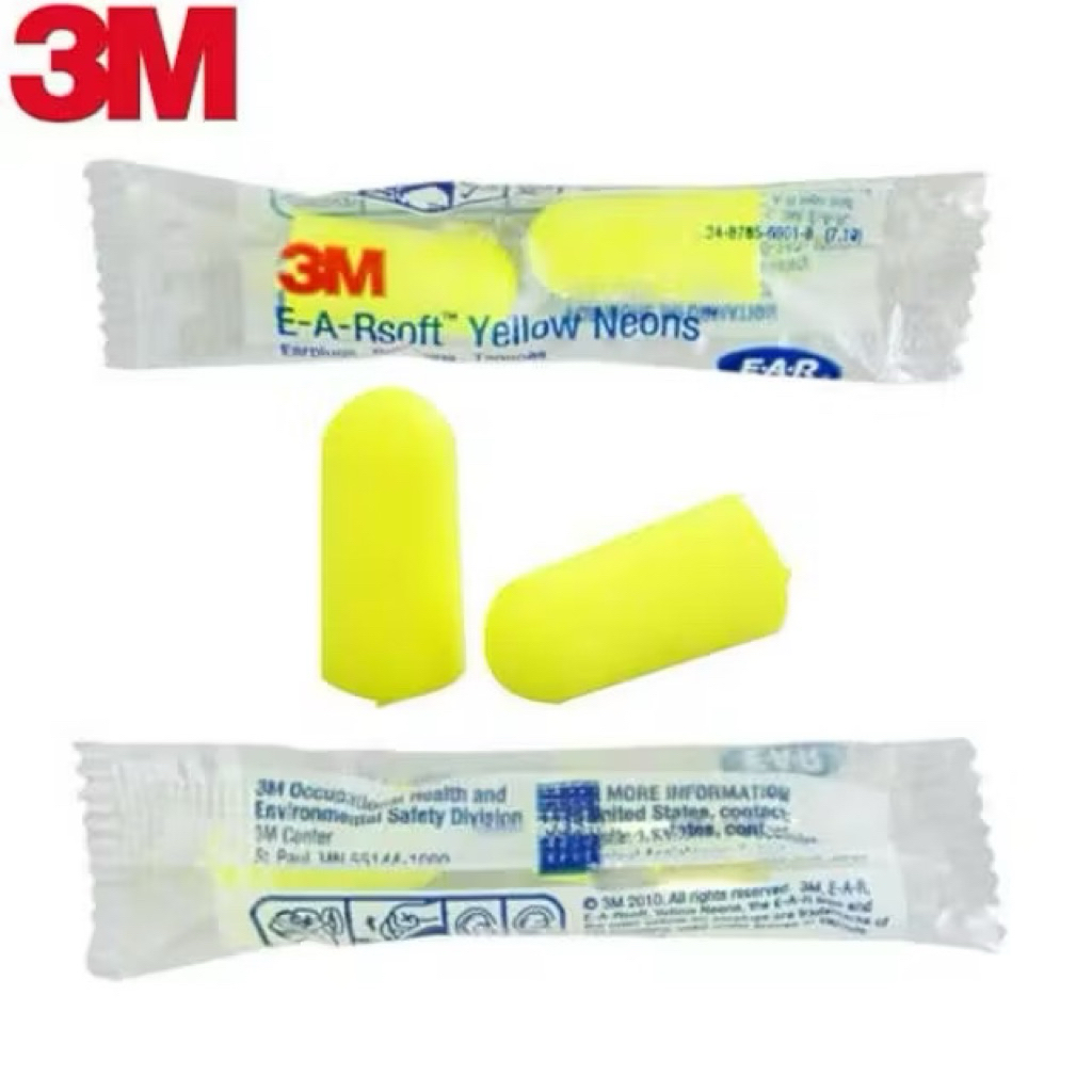 Jual Earplug Pelindung Telinga Sumbat Kuping 3M Yellow Neons Neon ...