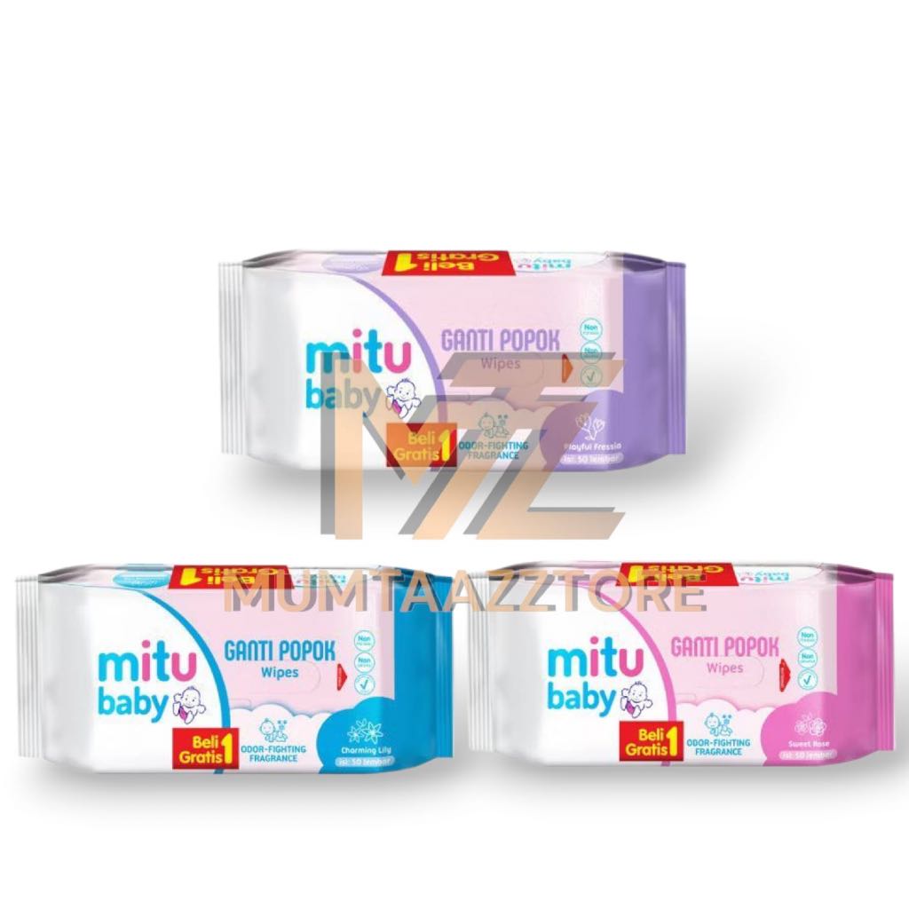 Jual MTZ | GODREJ | MITU BABY WIPES BUY 1 GET 1 TISSUE TISU BASAH ...