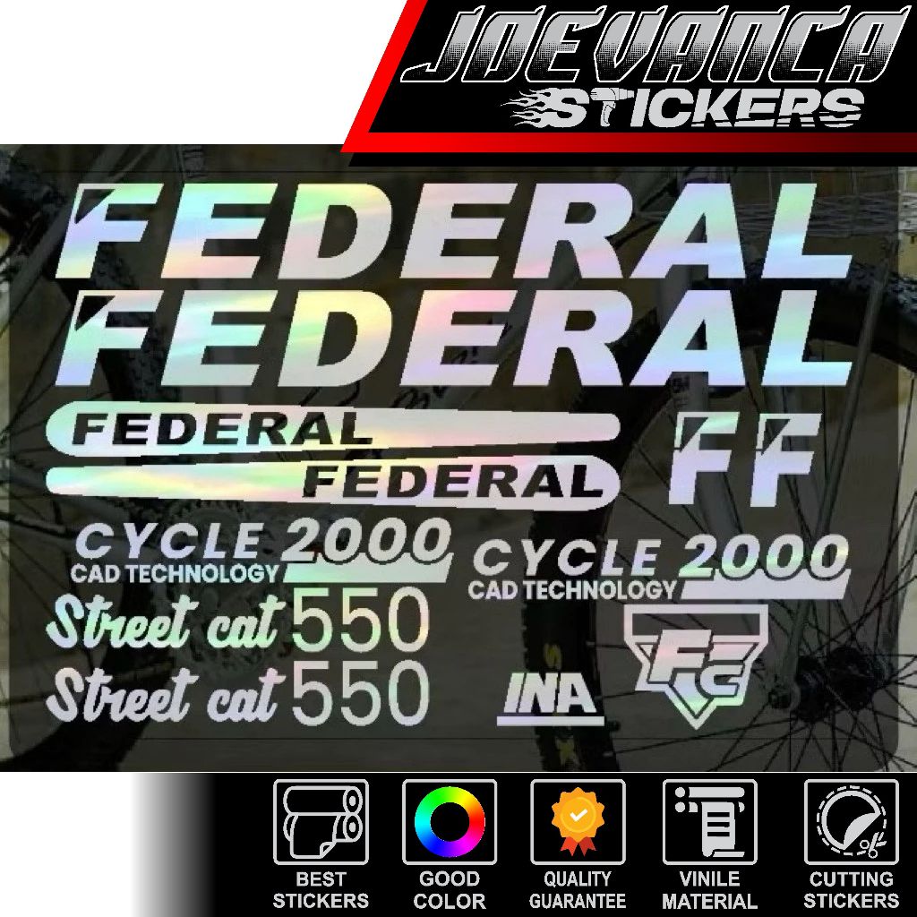 Jual Stiker Sepeda Federal Street Cat 550 Vinil Anti Air | Shopee Indonesia