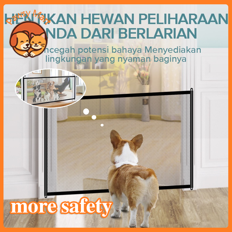 Jual PawsyMart Pintu Jaring Penghalang Pagar Kandang Kucing Anjing ...