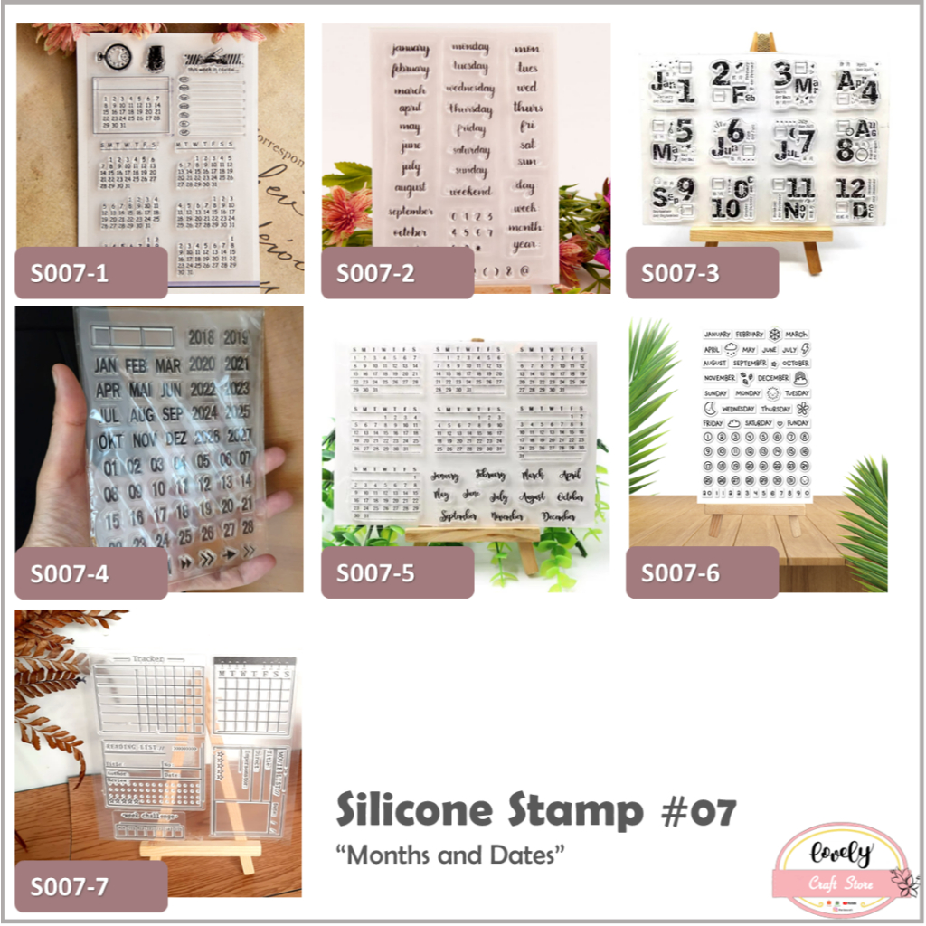 Jual LovelyCraftStore | S 07 Transparent Silicone rubber Clear Stamp ...