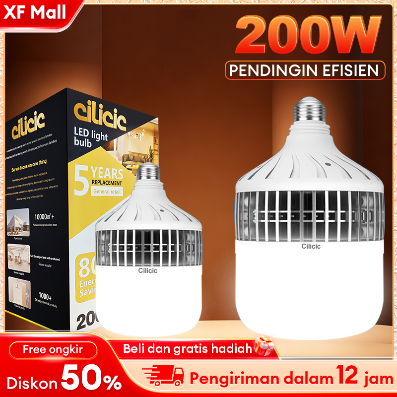 Jual Cilicic Lampu LED Jumbo Bohlam Nyata 200W E27/ Lampu Led tbulb ...