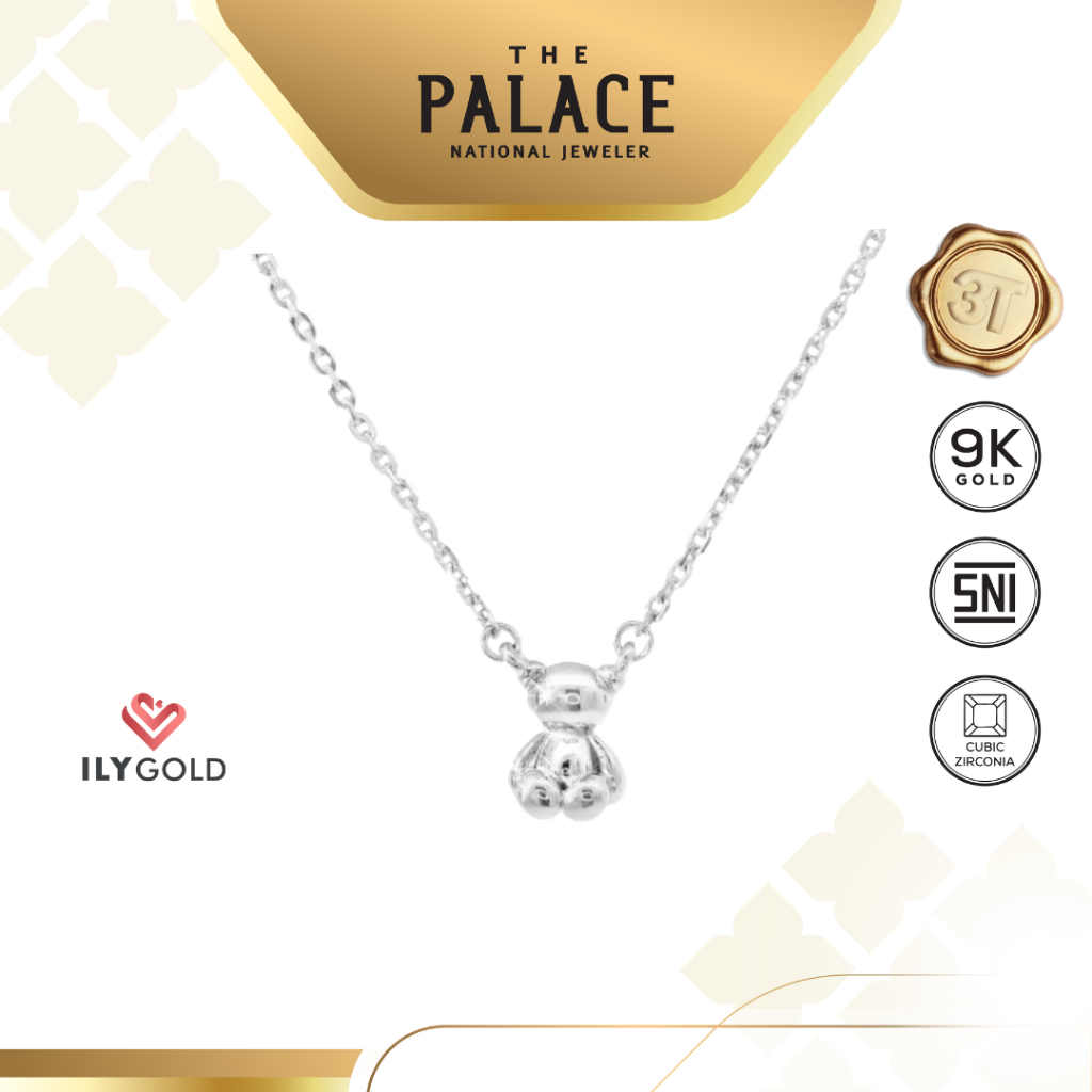Jual ILY GOLD Teddy - Bear Necklace / Kalung ( Pendant + chain ...