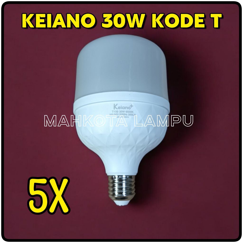 Jual ( 5X ) LAMPU LED KEIANO 30W CAPSULE KODE [ T ] TANPA DUS | Shopee ...
