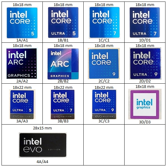 Jual Stiker Logo Intel Core Ultra ARC Graphics Original | Shopee Indonesia