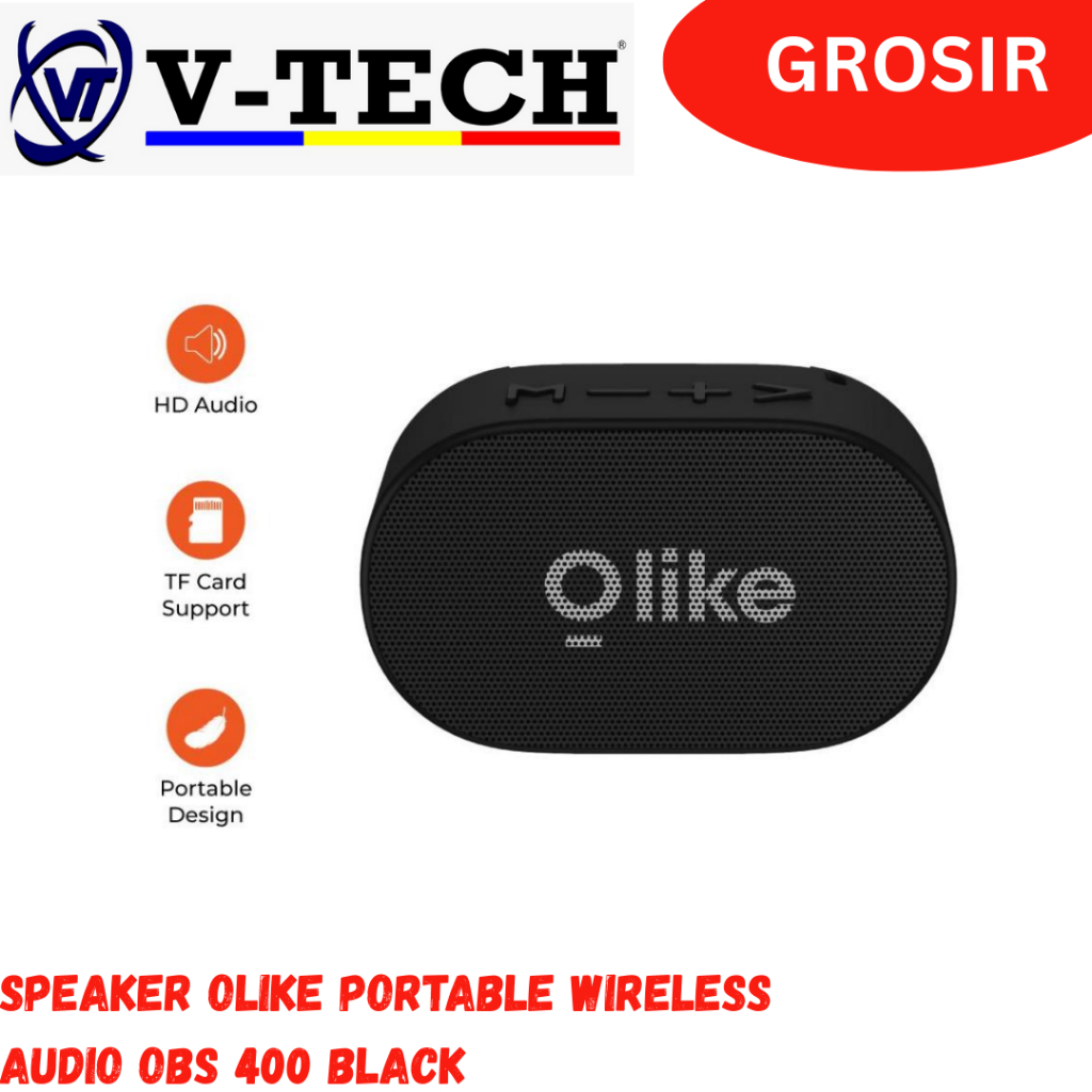 Jual SPEAKER OLIKE PORTABLE WIRELESS AUDIO OBS 400 BLACK | Shopee Indonesia