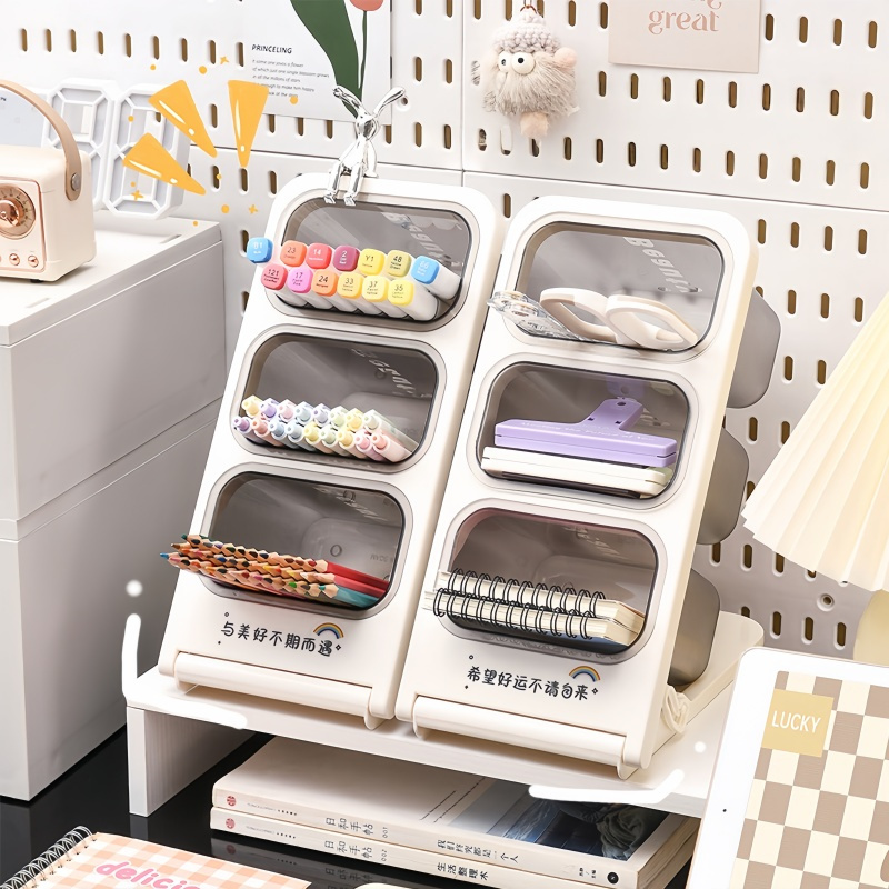 Jual Tempat Alat Tulis Pencil Kotak Kosmetik Organizer Meja Mini Rak ...