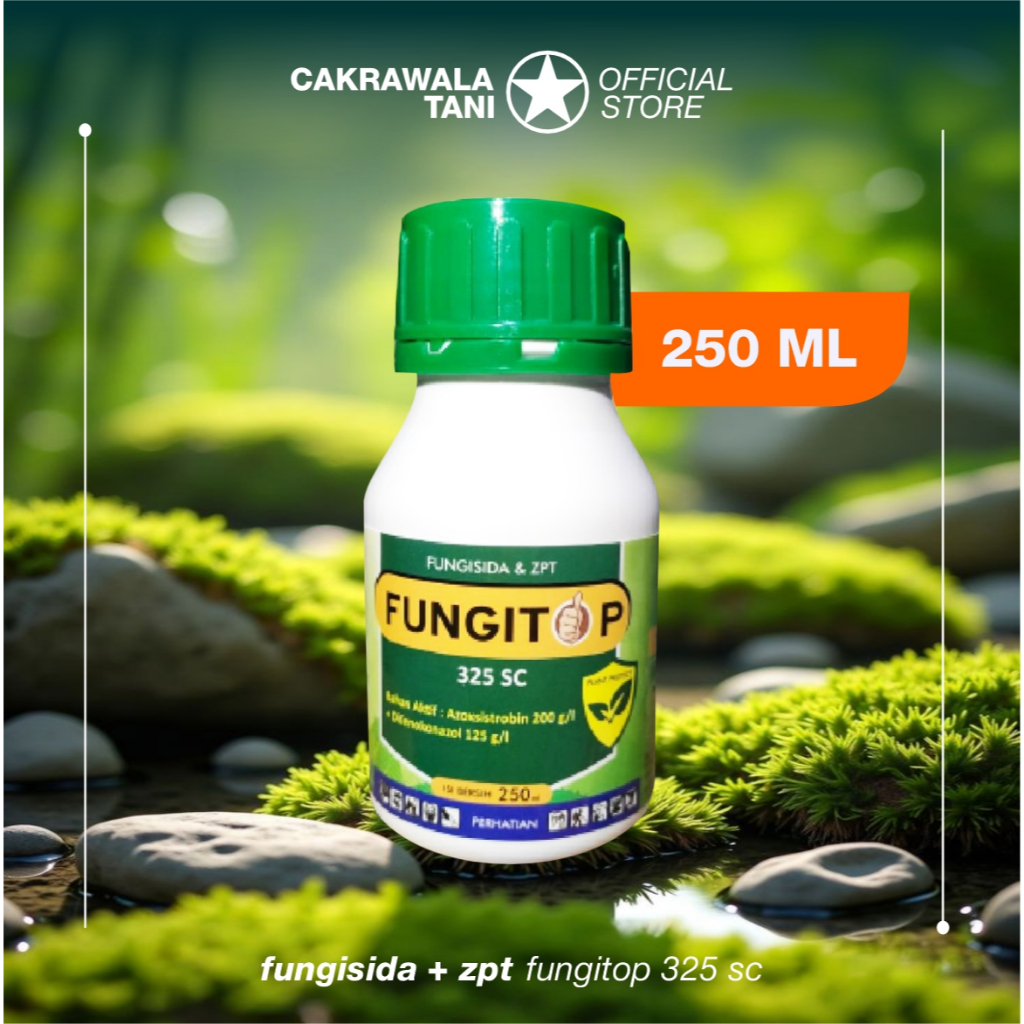 Jual fungisida FUNGITOP 325 sc bahan aktif azoksisitrobin dan ...