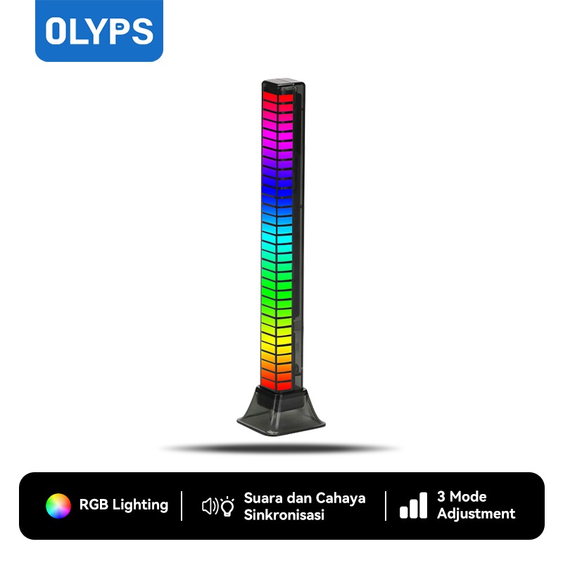 Jual OLYPS Lampu LED RGB Bar Strip Spectrum Audio Indicator Music Sound ...