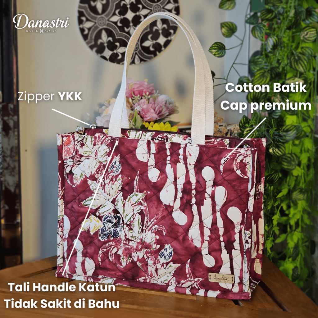 Jual Danastri Tas Kerja Wanita Batik Premium | Muat Laptop 13 Inch ...