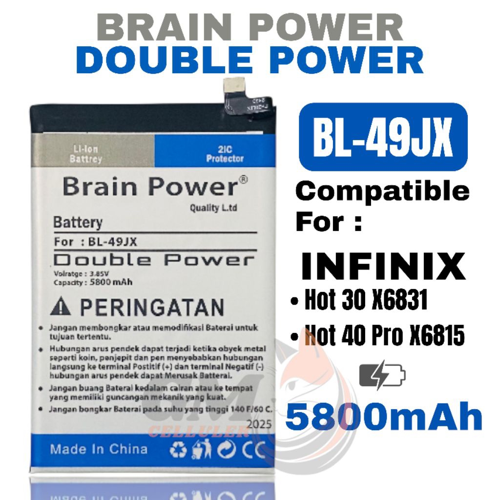 Jual Batre Baterai Battery Double Power Infinix hot 30 X6831 / Hot 40 ...