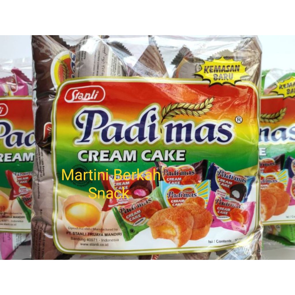 Jual Padi Mas Bolu Cream cake 10g (10 pcs) | Shopee Indonesia
