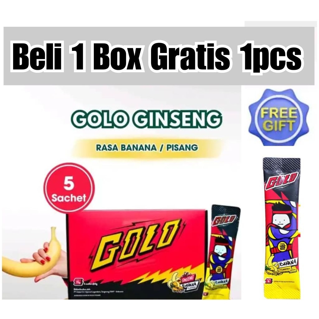 Jual Golo Gingseng Suplement Herbal 1 Box [ 5pcs x 3gr ] Free 1 Golo 3g ...