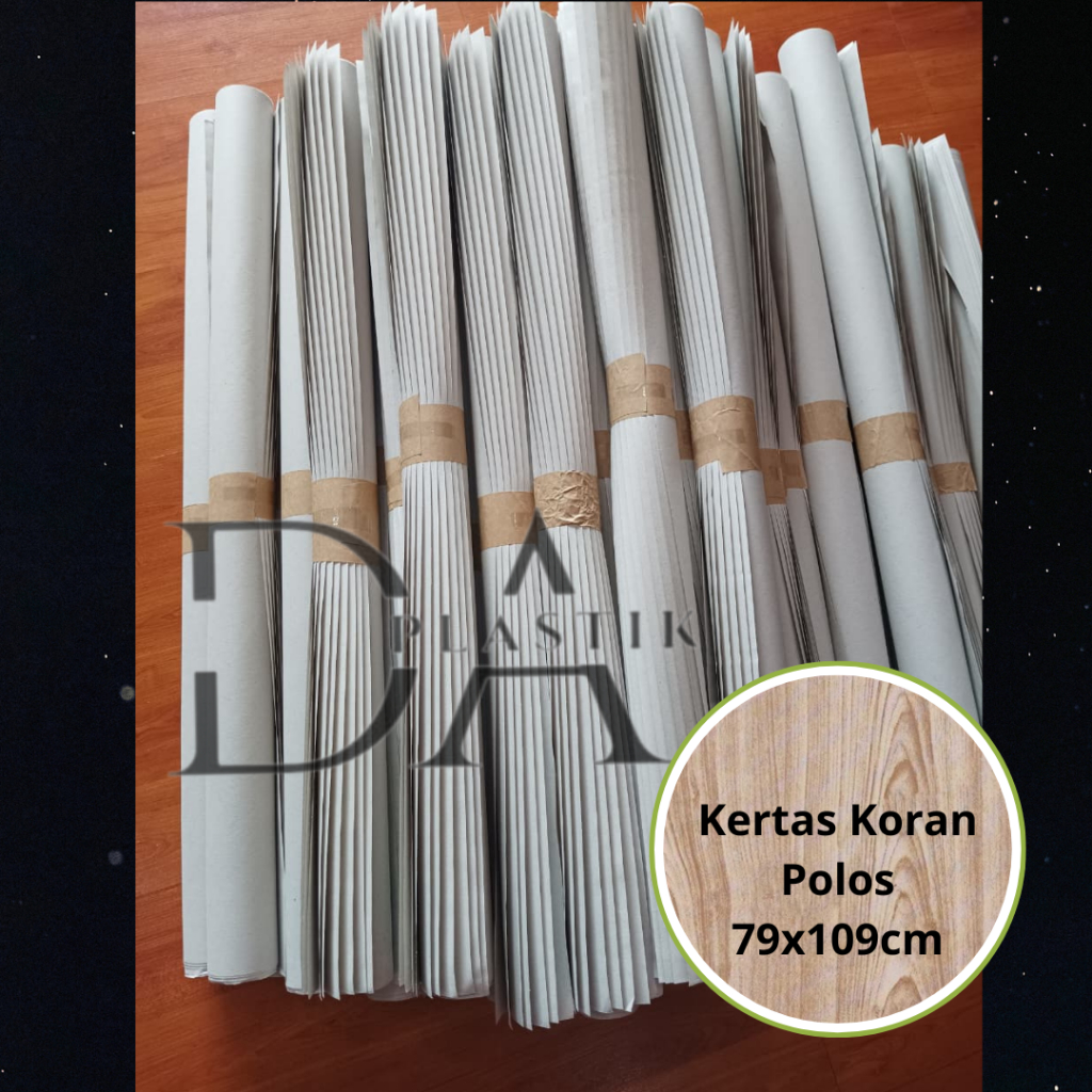 Jual 10 lembar Kertas Koran Polos 79x109cm | Kertas Bungkus Bakpao ...