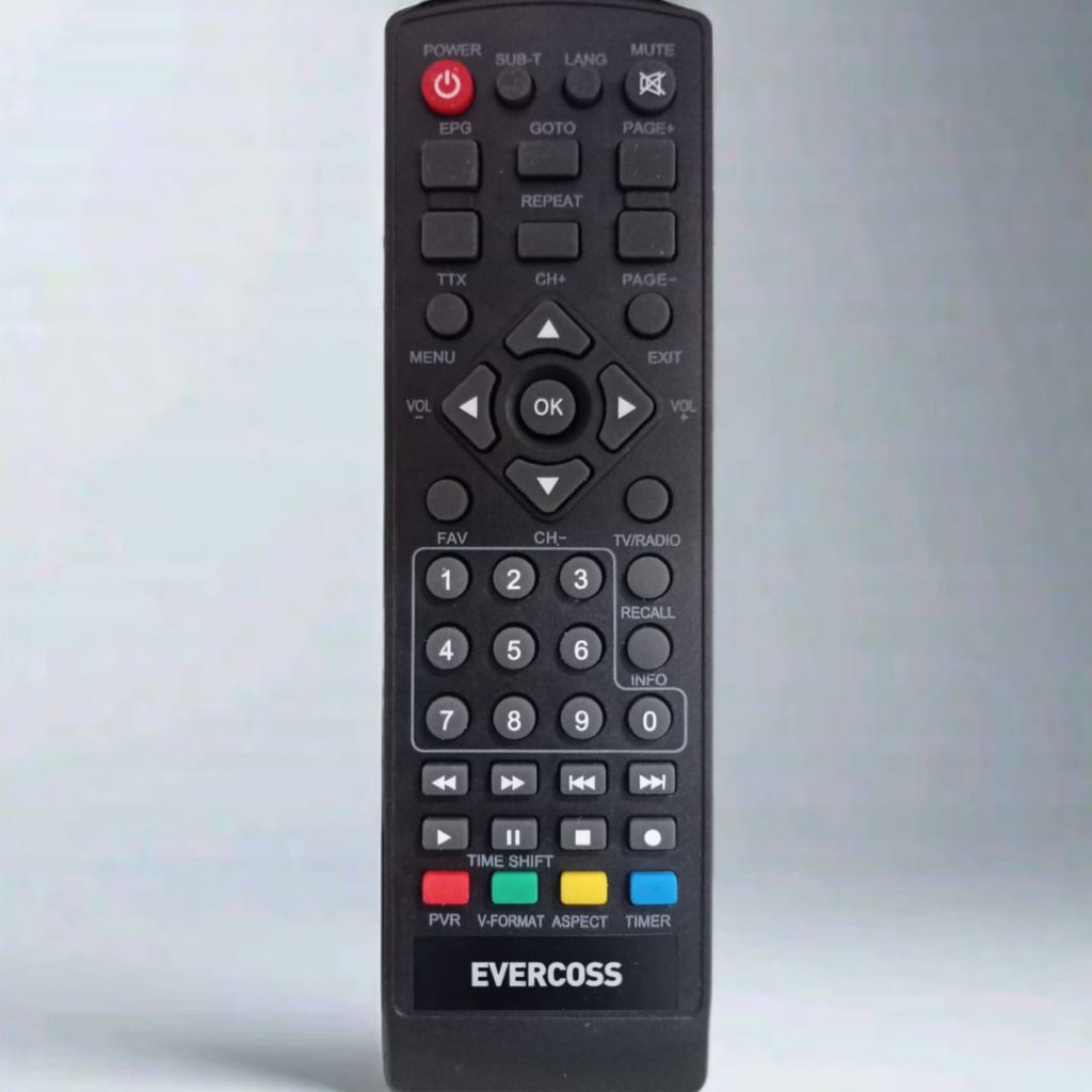 Jual REMOT REMOTE STB SET TOP BOX DVB T2 EVERCOSS LANGSUNG BISA ...