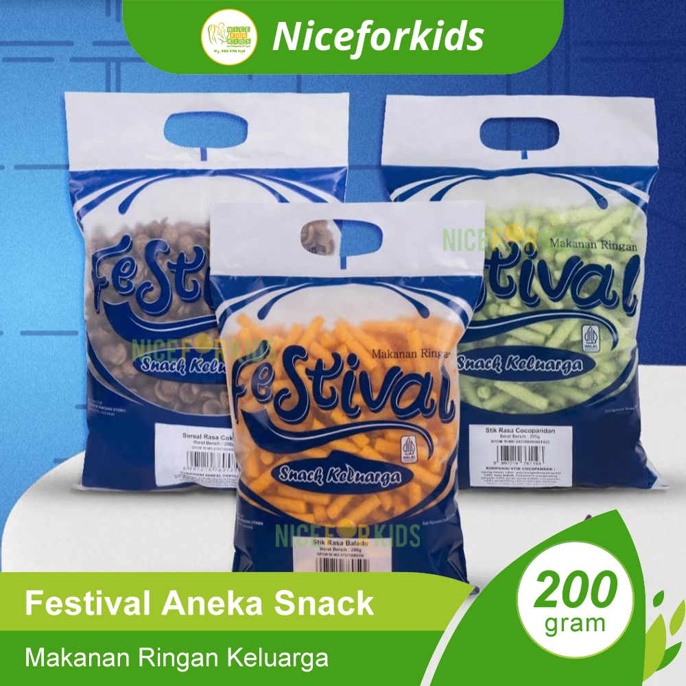 Jual Festival Snack 200gr / Makanan Ringan Enak / Aneka Snack Festival ...
