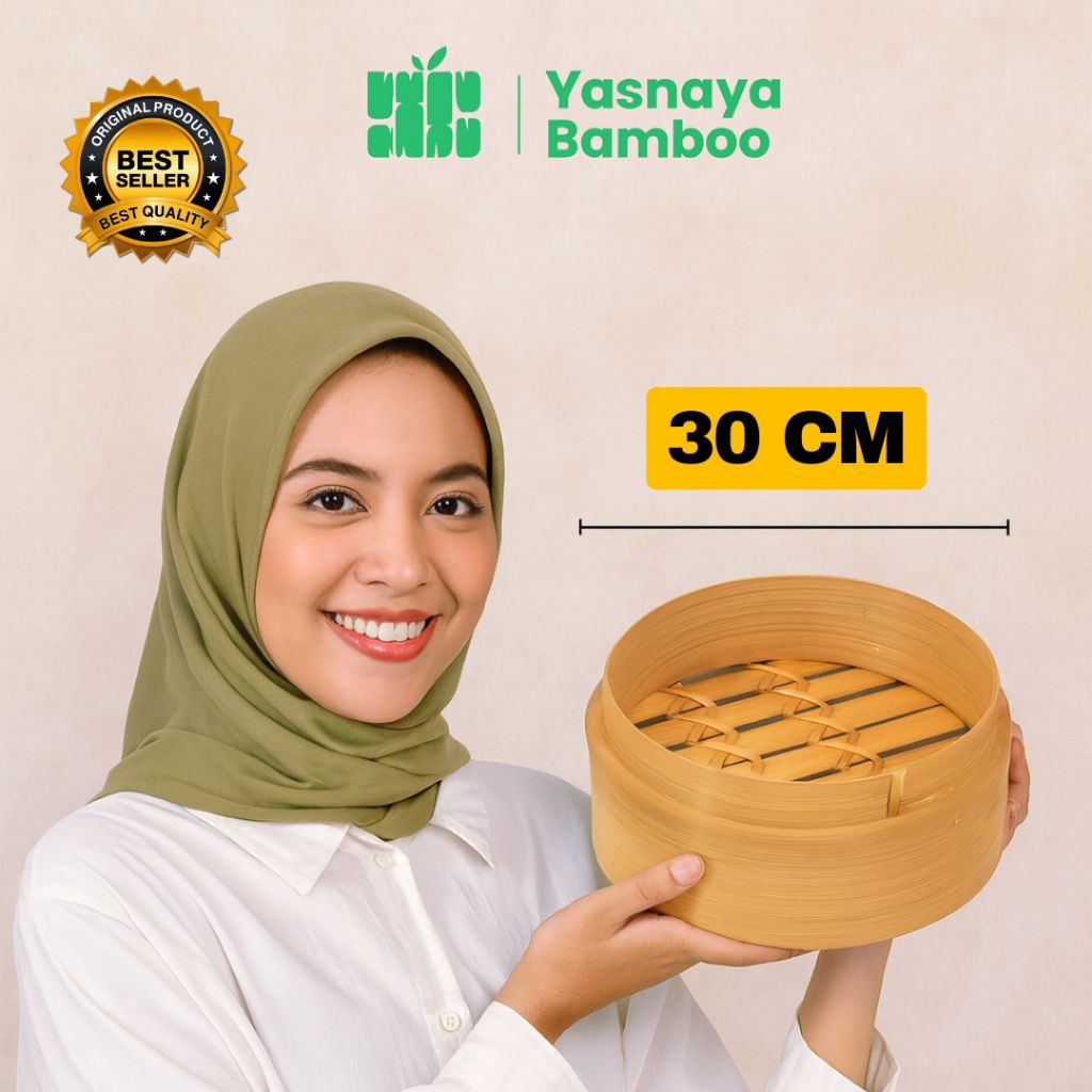Jual Klakat Bambu Ukuran 30 cm ( 1 tutup dan 1 badan ) – Kukusan Dimsum ...