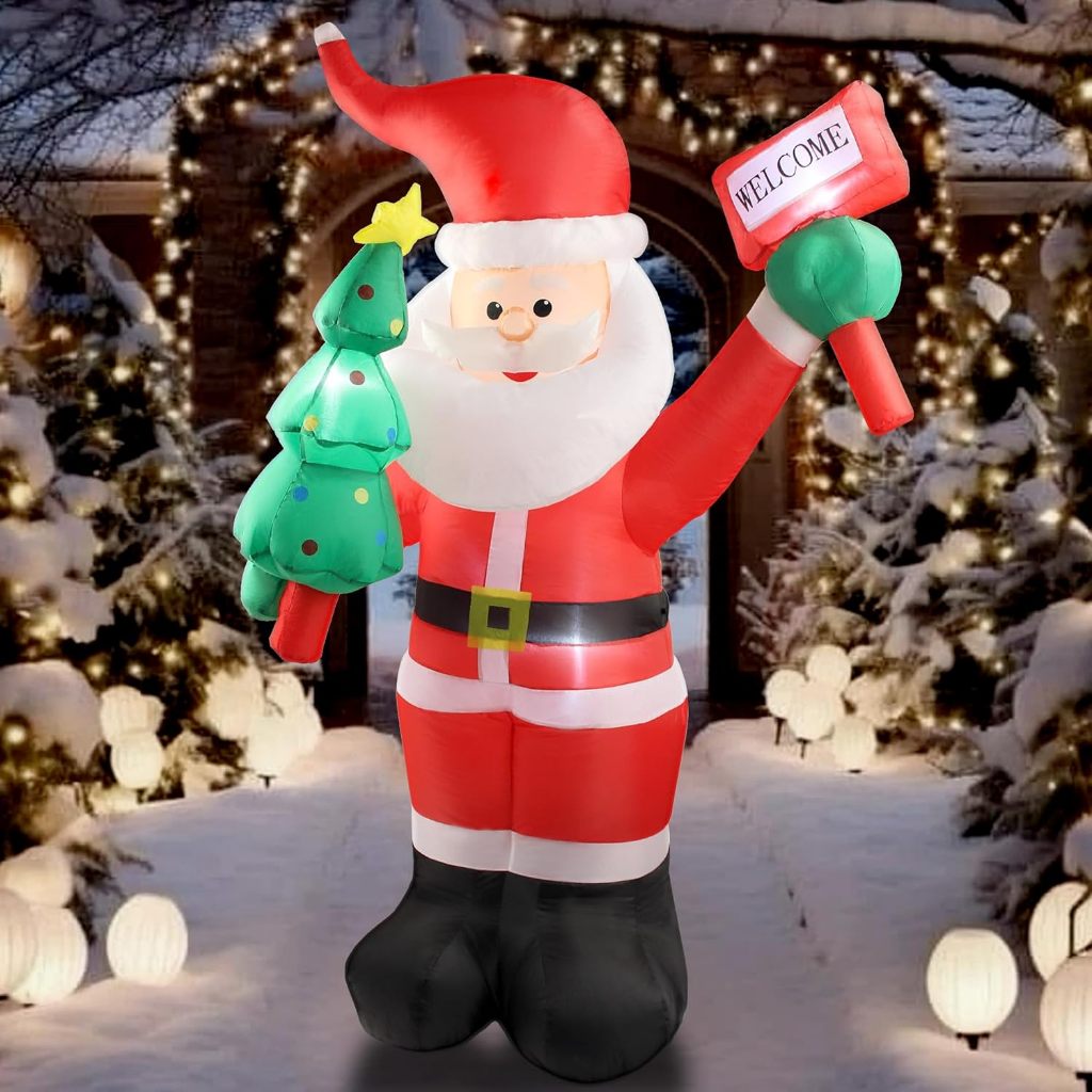 Jual 6 FT Christmas Inflatable Santa Claus Outdoor Decorations with ...