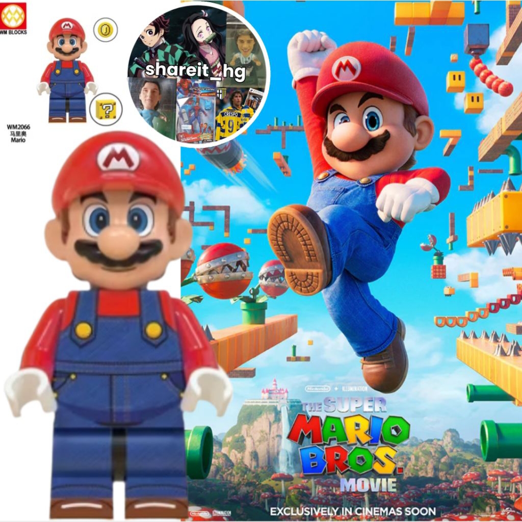 Jual WM Blocks Super Mario Bros, Mario | Shopee Indonesia