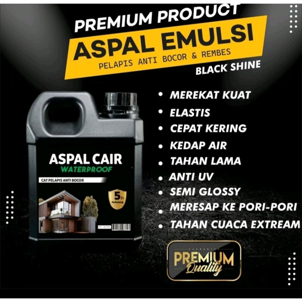 Jual BITUMEN ASPAL CAIR PREMIUM 1KG(bonus kuas & sarung tangan ...