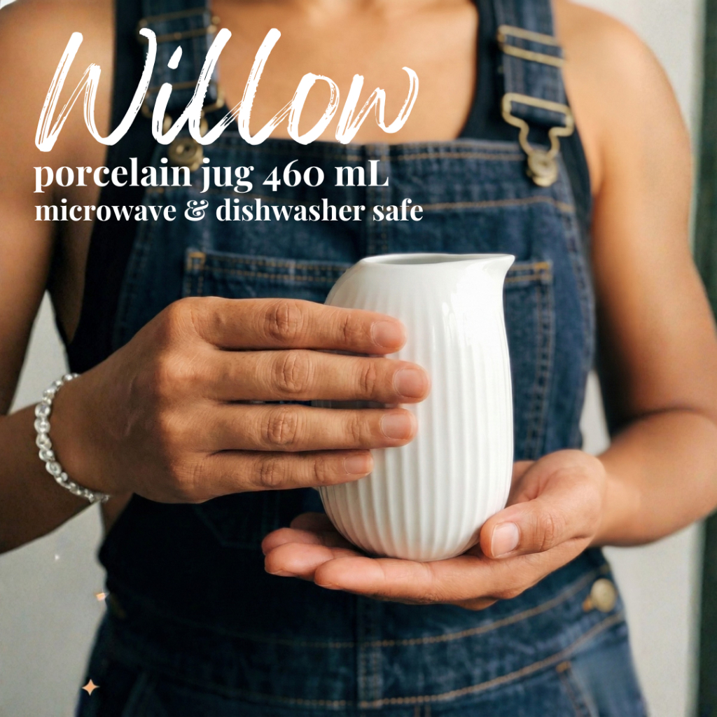 Jual WILLOW Porcelain Milk Jug | Teko Susu Porcelain Keramik | Ceramic ...