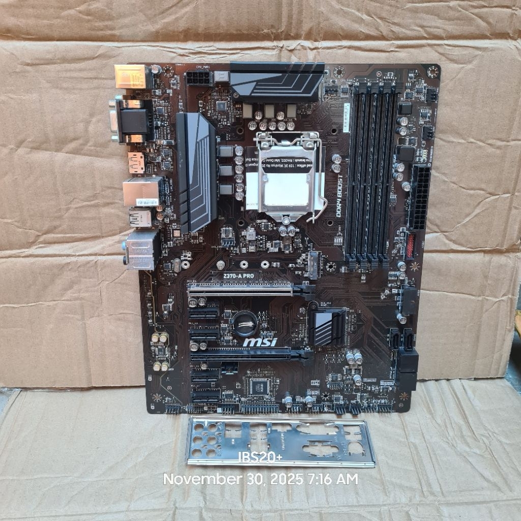 Jual MAINBOARD MSI Z370 A PRO SUPPORT GEN 8 & 9 LGA 1151 V2 | Shopee ...