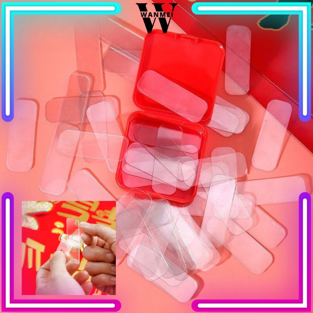 Jual WM Double Tape Bening Dua Sisi Isi 60Pcs/Box Double Sided Stickers ...