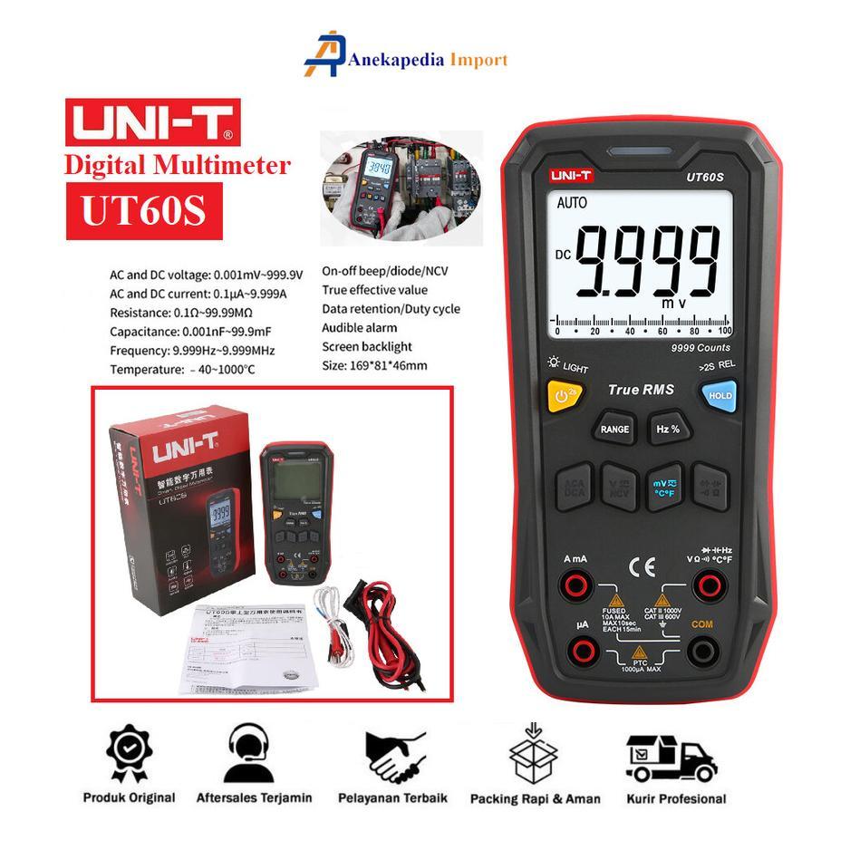 Jual UNI-T UT60S Digital Smart Bluetooth Multimeter True RMS 1000V AC ...