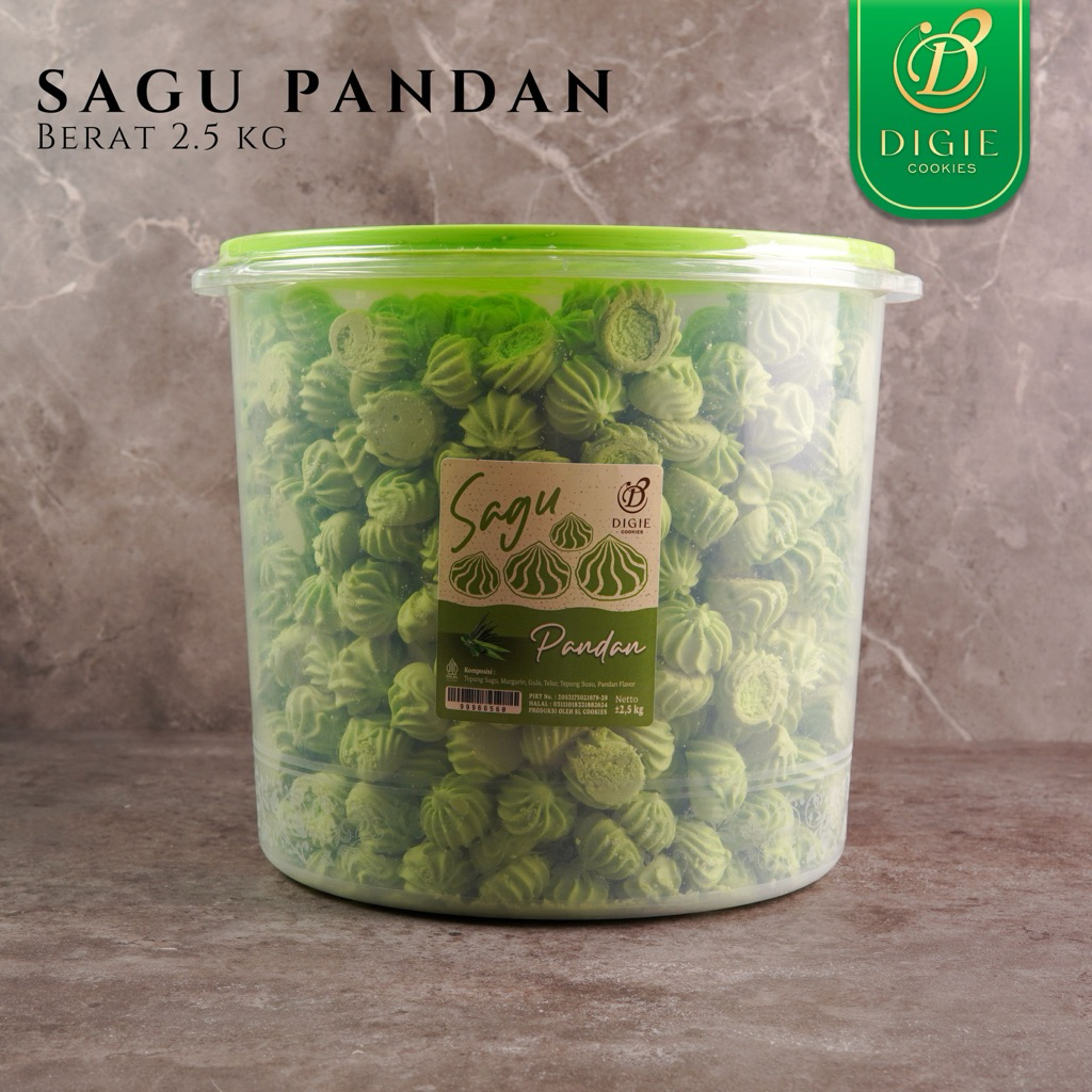 Jual Kue Kering Sagu Pandan 2.5 KG (khusus instant) | Shopee Indonesia